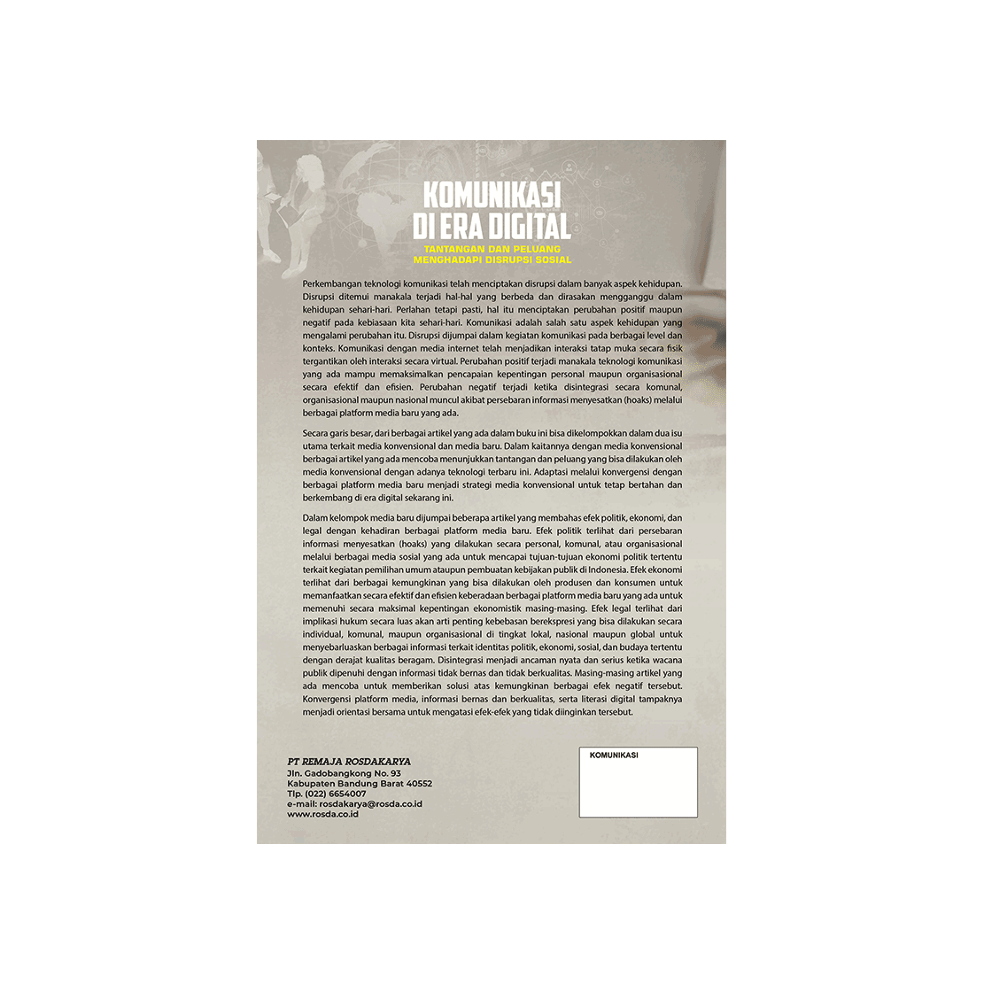 Komunikasi di Era Digital | PT Remaja Rosdakarya