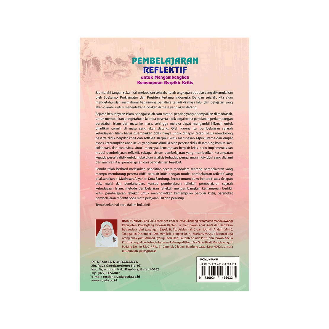 Pembelajaran Reflektif Untuk Mengembangkan Kemampuan Berpikir Kritis | PT Remaja Rosdakarya